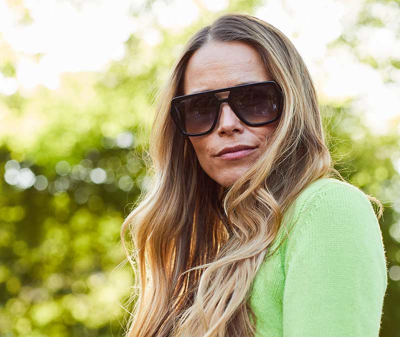 Alexis Amor Burt sunglasses in Amber Fleck