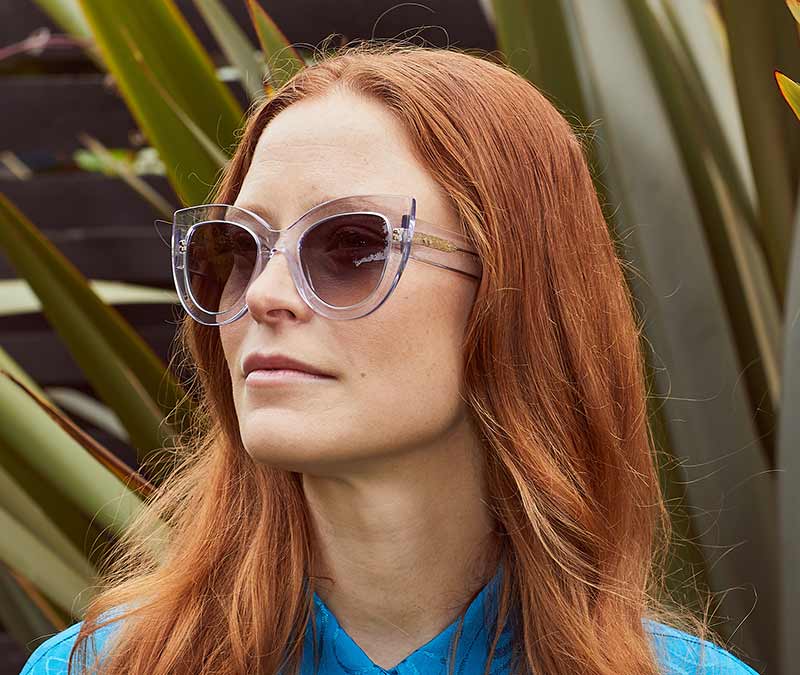 Alexis Amor Electra sunglasses in Amber Fleck