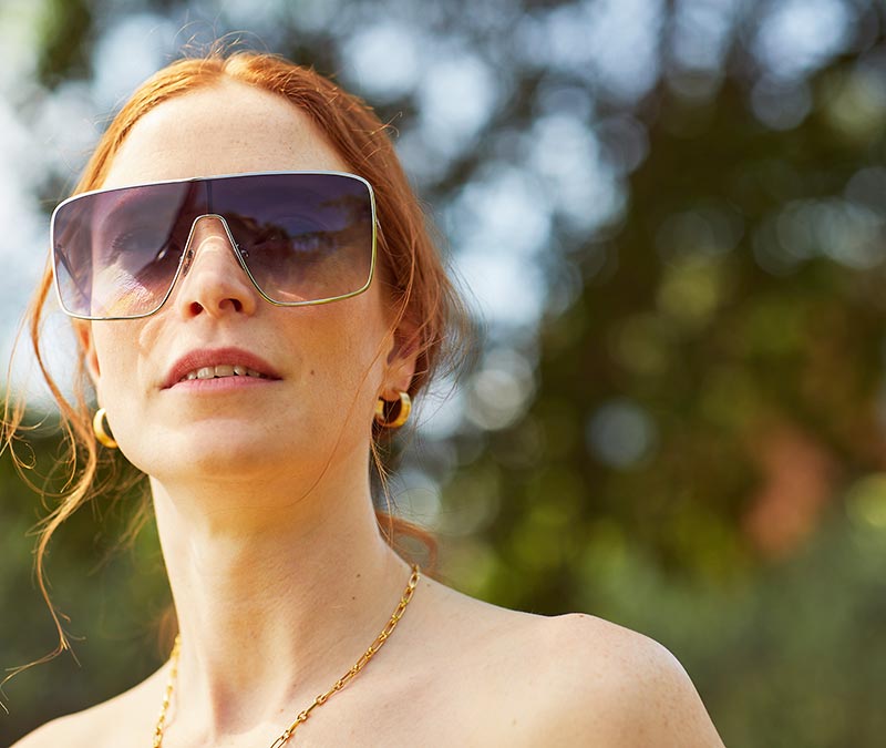 Alexis Amor Phoenix sunglasses in Mirror Silver